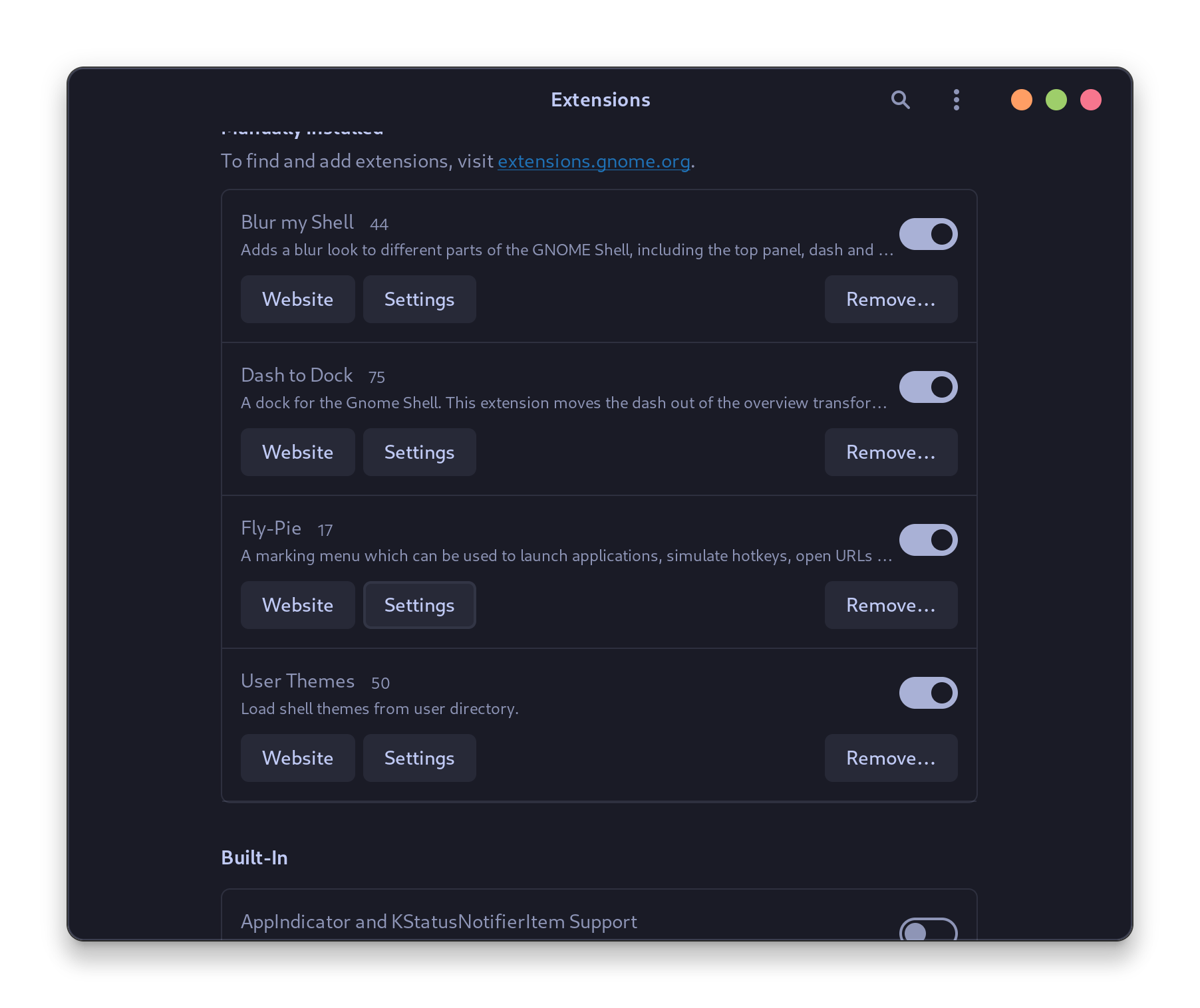Fly Pie – A GNOME shell launcher for mouse users - LinuxForDevices