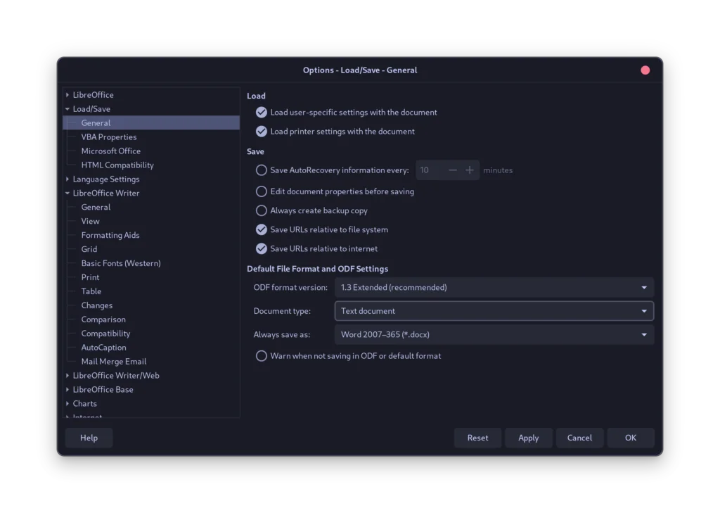 Make LibreOffice compatible with MS Office - LinuxForDevices