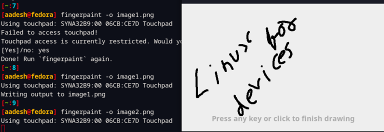 Fingerpaint - Drawing tool that uses your touchpad - LinuxForDevices