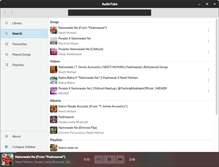 AudioTube - Stream YouTube Music on Your Linux Desktop - LinuxForDevices
