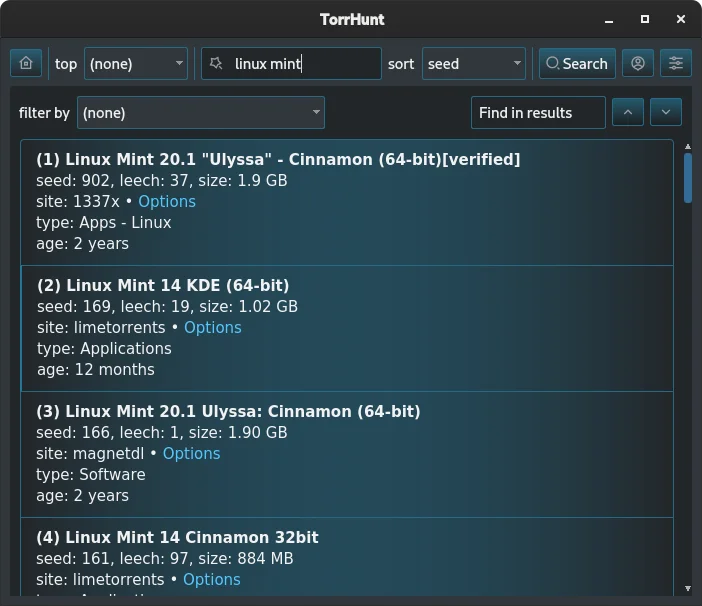 Torrhunt - A simple Torrent search Engine & Browser - LinuxForDevices
