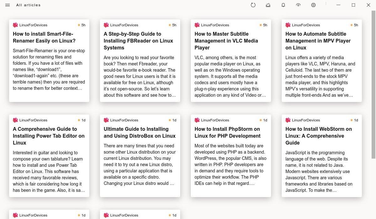 How To Install Fluent Reader Easily On Linux Linuxfordevices