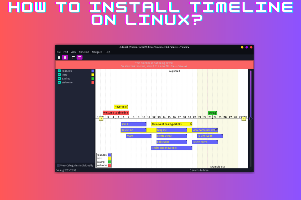How to Install and Use Timeline on Linux Systems - LinuxForDevices
