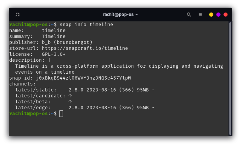 How To Install And Use Timeline On Linux Systems Linuxfordevices