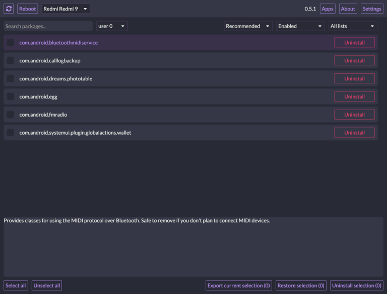 Debloat your android device with Universal Android Debloater ...