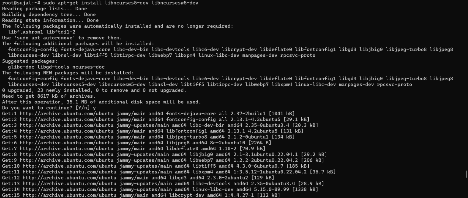 How to Install Curses.h library On Linux - LinuxForDevices