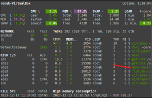 Glances - Manage your system resources on Linux - LinuxForDevices