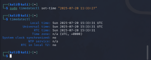 How to set Date and Time in Kali Linux? - LinuxForDevices