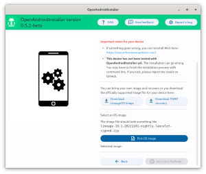 OpenAndroidInstaller: Install Custom ROMs to your Android device with ...