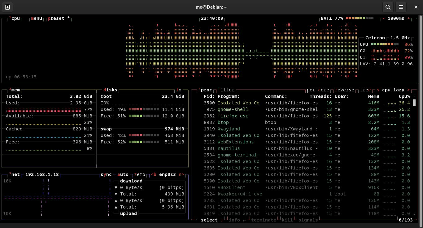 Btop: A better system monitor than Htop? - LinuxForDevices