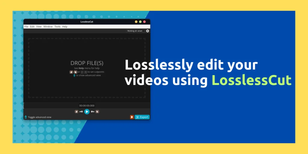 LosslessCut: Edit your Video losslessly on Linux - LinuxForDevices
