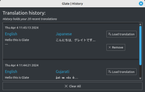 Glate : Translate text natively on Linux! - LinuxForDevices